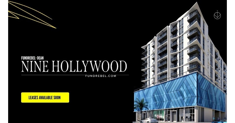 FUNDREBEL'S UNDER CONTRACT PROPERTY, NINE HOLLYWOOD, PARTNERED WITH PIP ...