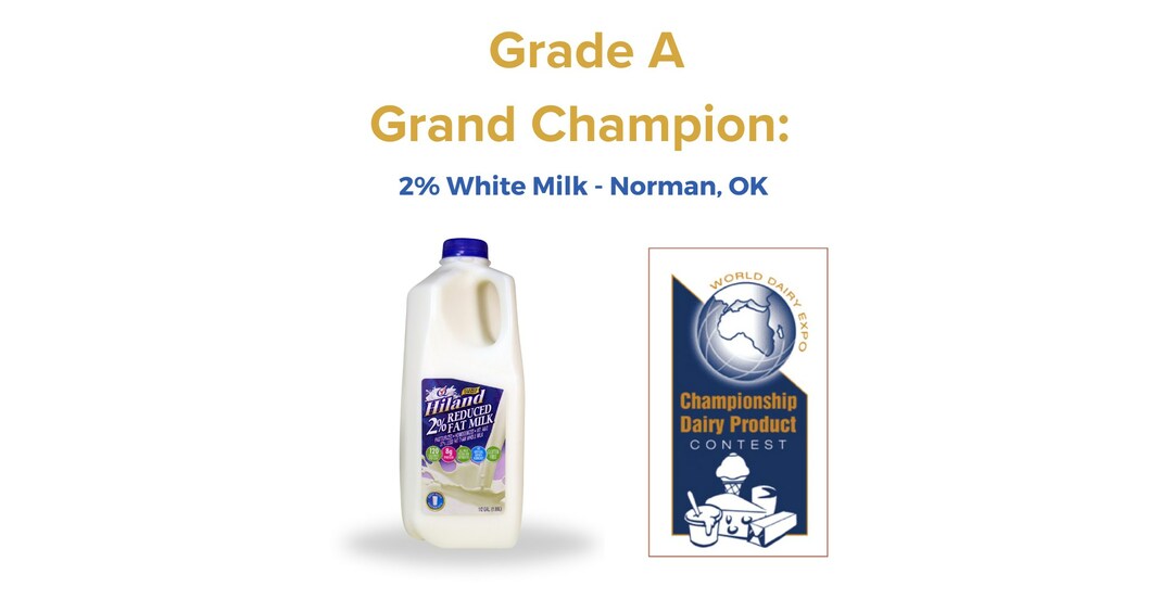 Hiland Dairy, 2% White Milk, Produced in Norman, Oklahoma, Earns Top ...