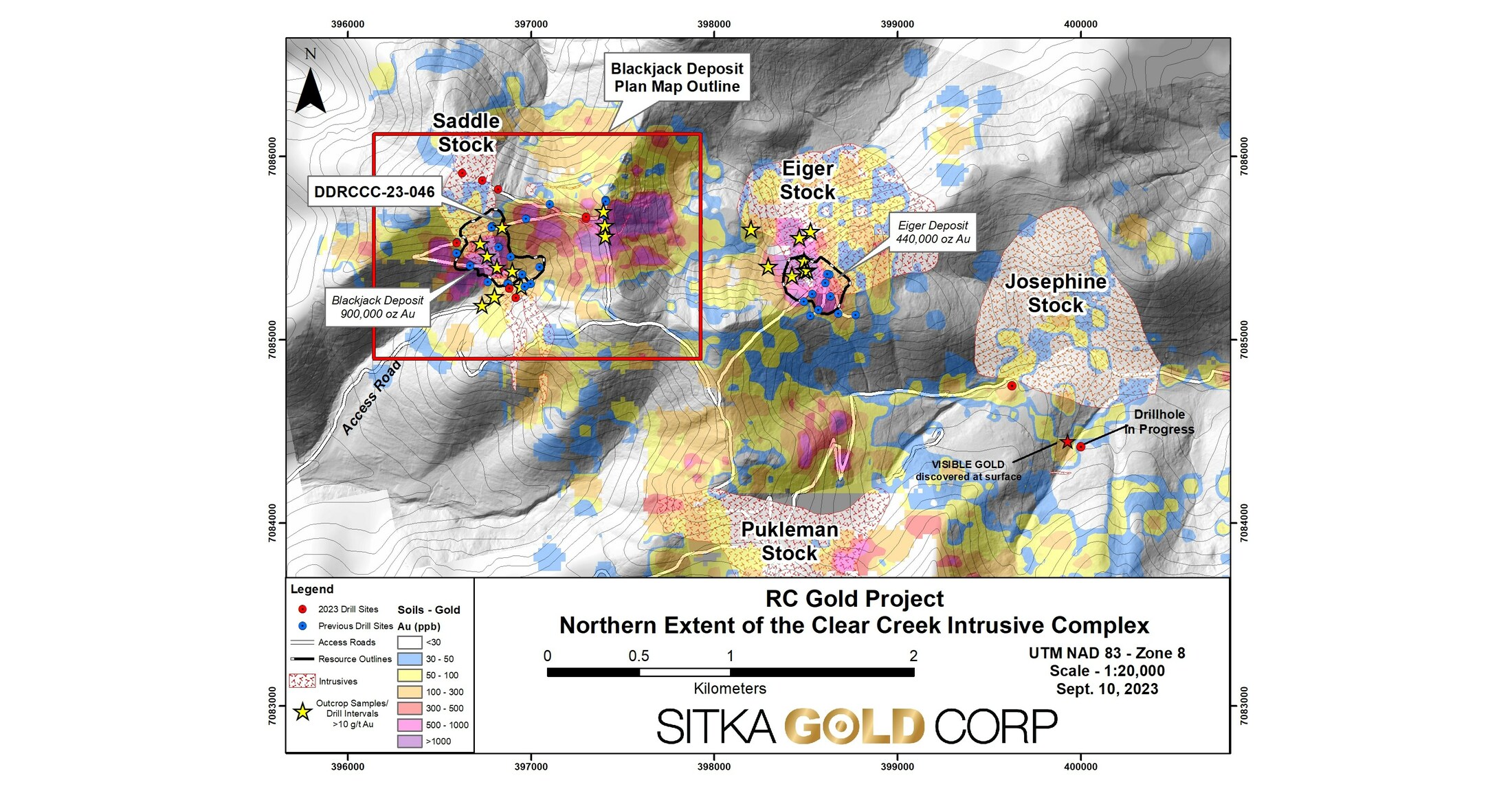 Sitka Gold Intercepts 108.00 g/t Gold Over 1.2 Metres Within 4.15 g/t ...