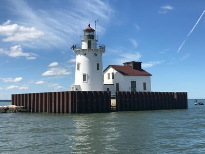 Cleveland Harbor Lighthouse Frozen Cleveland Lighthouse Atlas