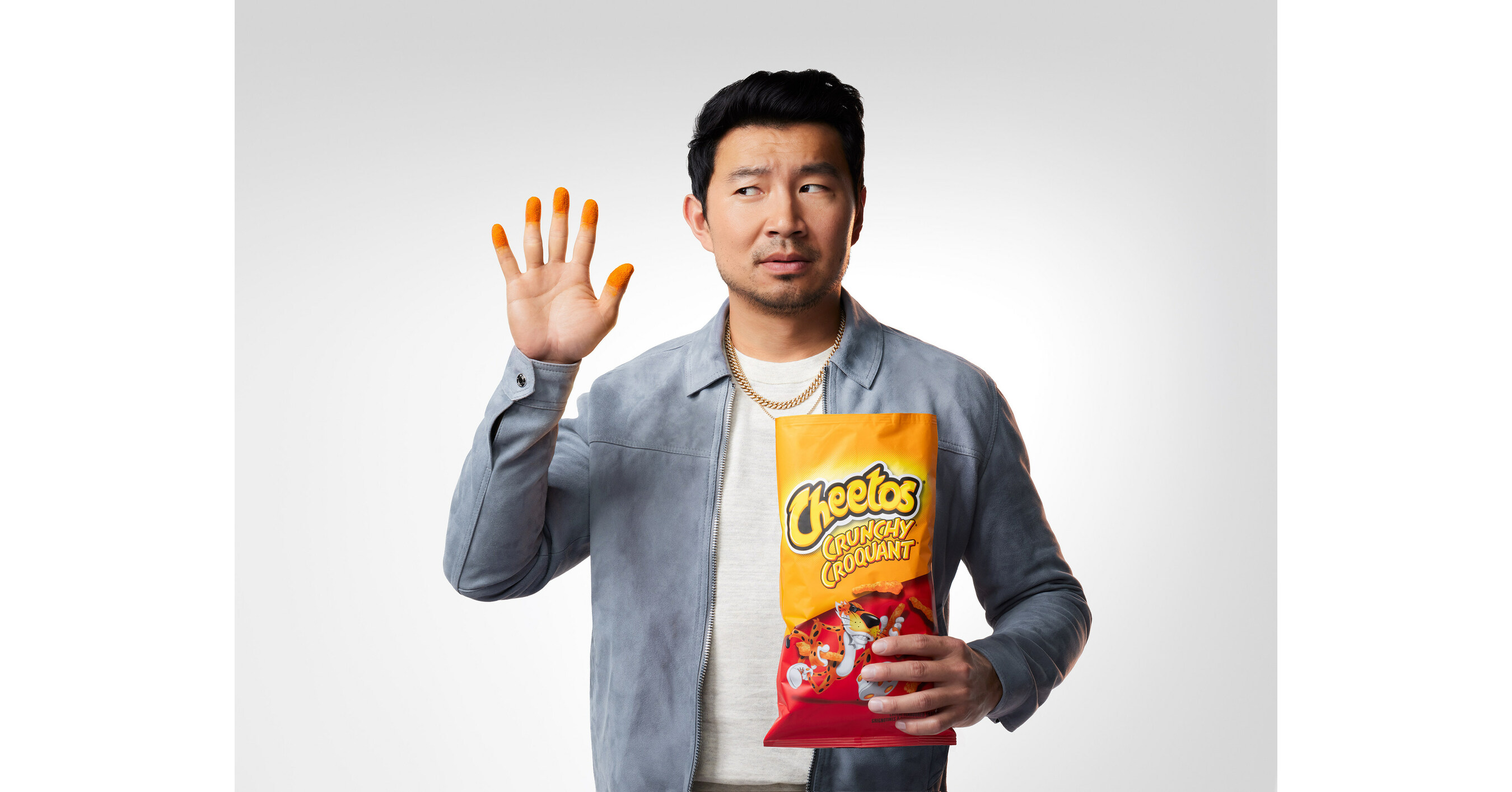 Cheetos Canada announces the official sponsorship of Simu Liu's fingertips