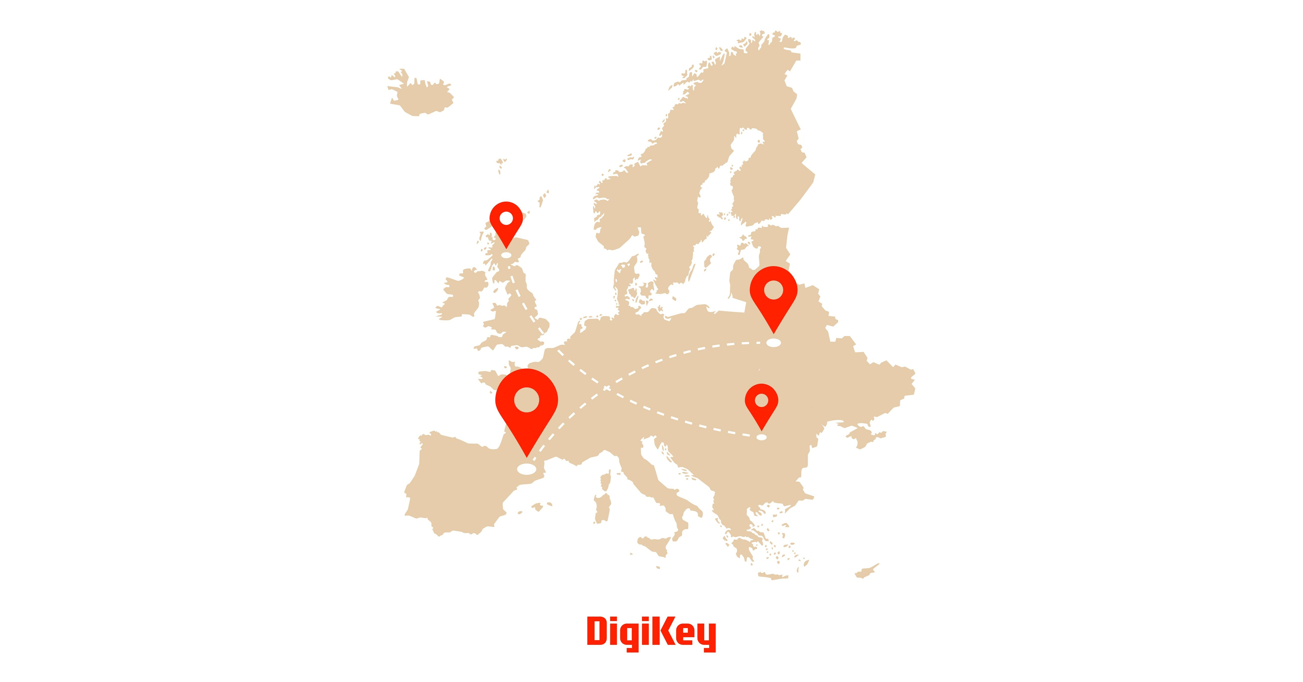 DigiKey Now Supports Europe to Europe Direct Shipping