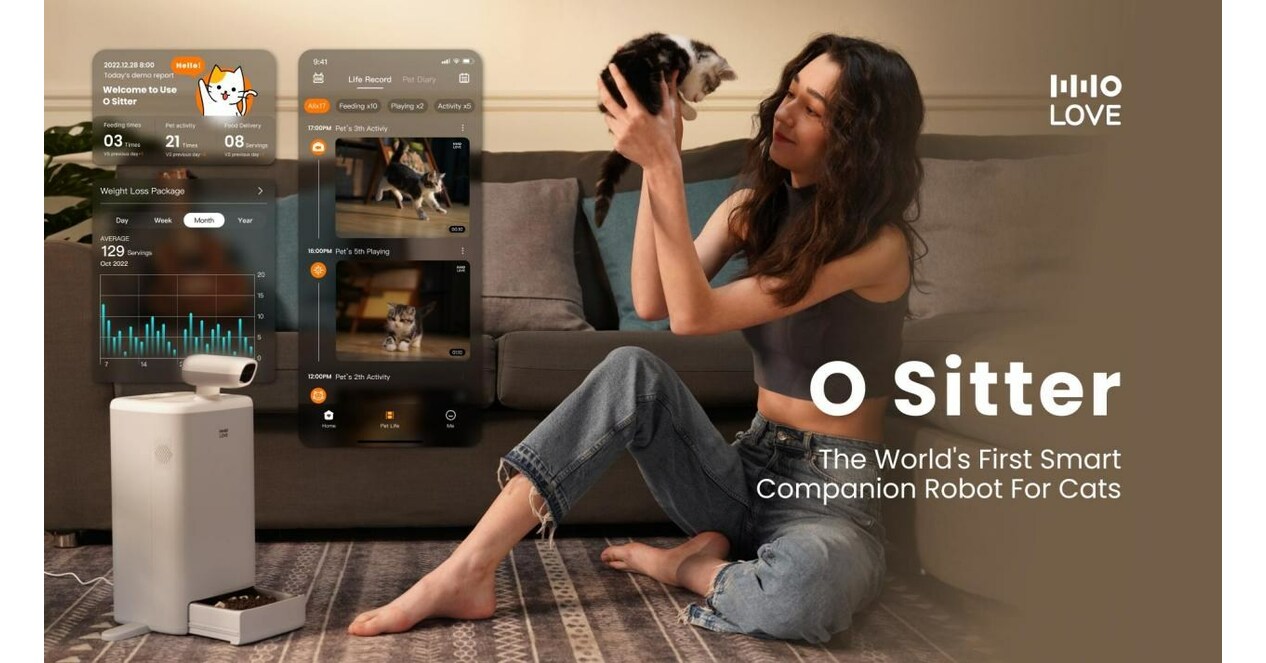HHOLOVE Launches O Sitter, A Smart Companion Robot For Cats, to Global ...