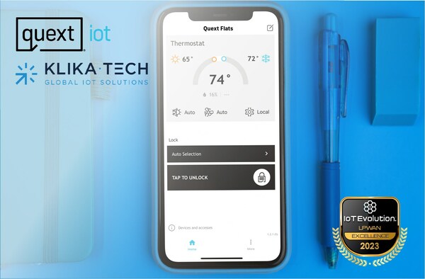 Klika Tech, a Quext company, Receives 2023 LPWAN Excellence Award from IoT Evolution