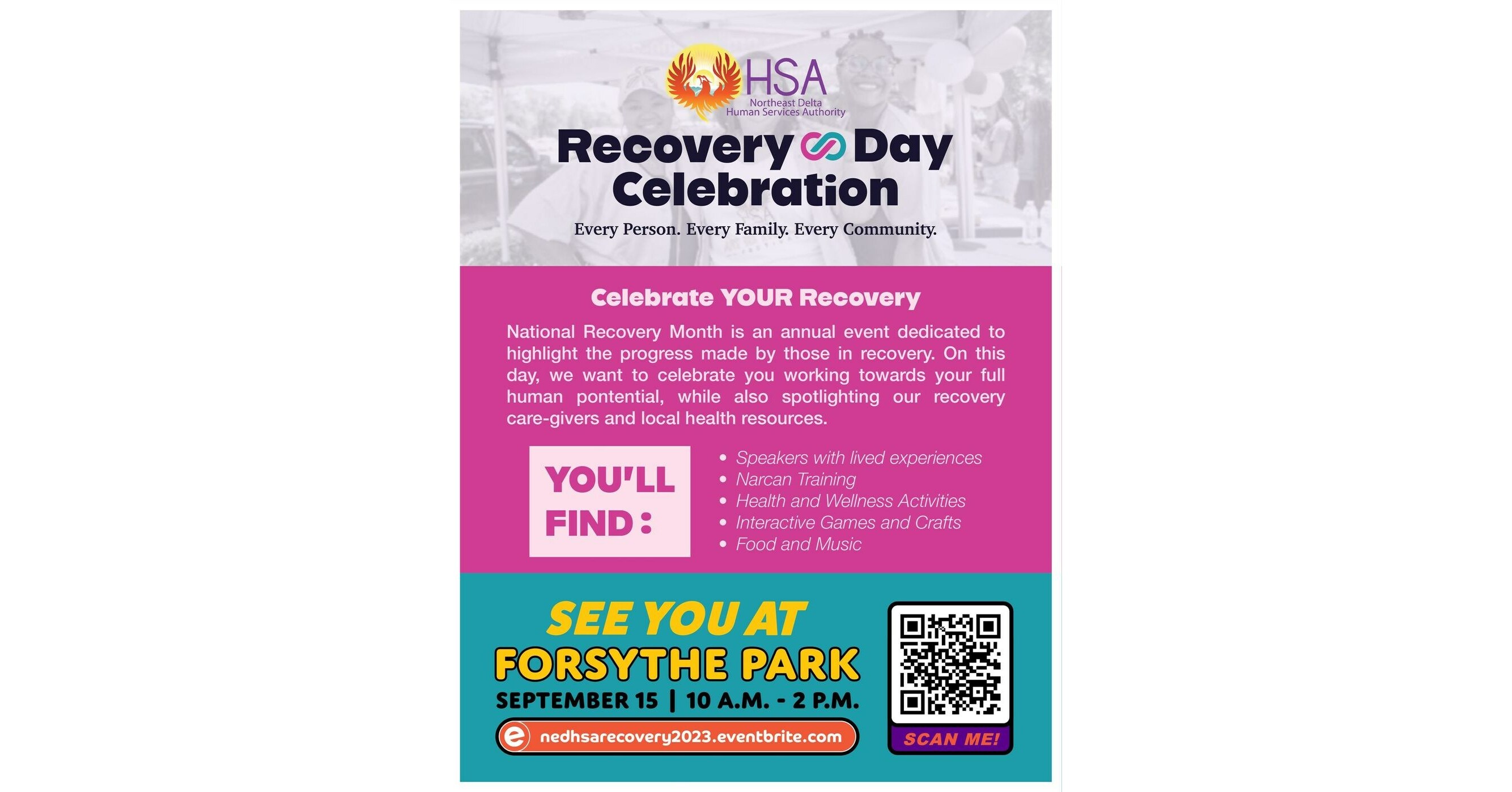 NEDHSA announces Inaugural Recovery Celebration with September 15 event ...