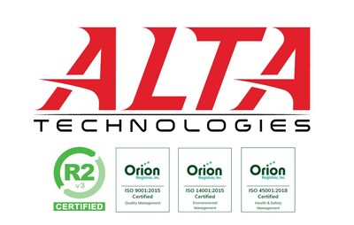 Alta Technologies Achieves R2v3 Certification, Championing Reuse in ITAD
