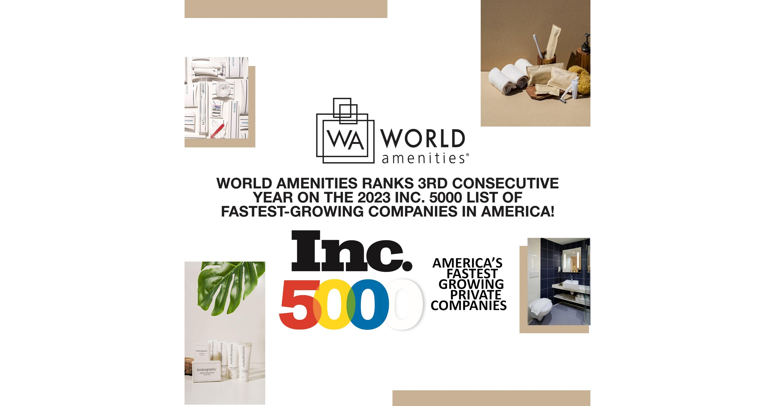 World Amenities Ranks 3rd Consecutive Year on the 2023 Inc. 5000 List ...