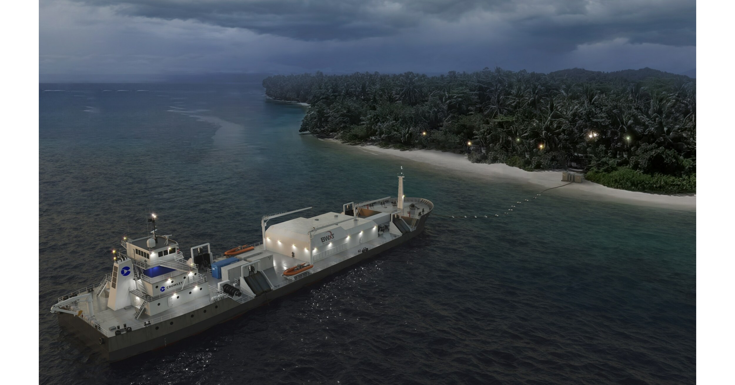 Crowley, BWXT Debut Nuclear Power Generation Vessel Concept