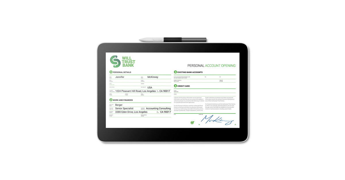 New Wacom Signature Displays expand digital signature capture options ...