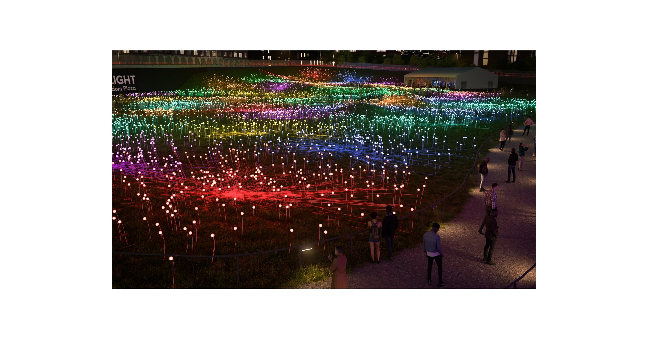 First Renderings of Field of Light at Freedom Plaza Revealed