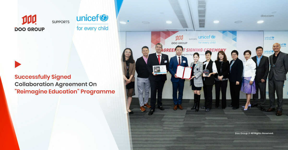 Signing Ceremony between Doo Group and UNICEF HK has been Successfully ...