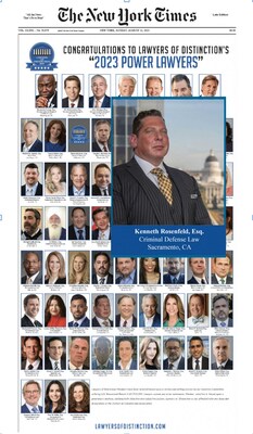Sacramento Attorney Ken Rosenfeld Honored as a 2023 "Power Lawyer" by ...