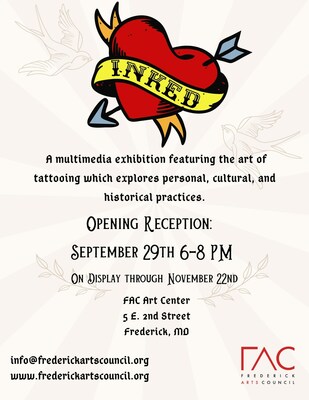 Frederick Arts Council Announces Inked: A Tattoo Inspired Exhibition