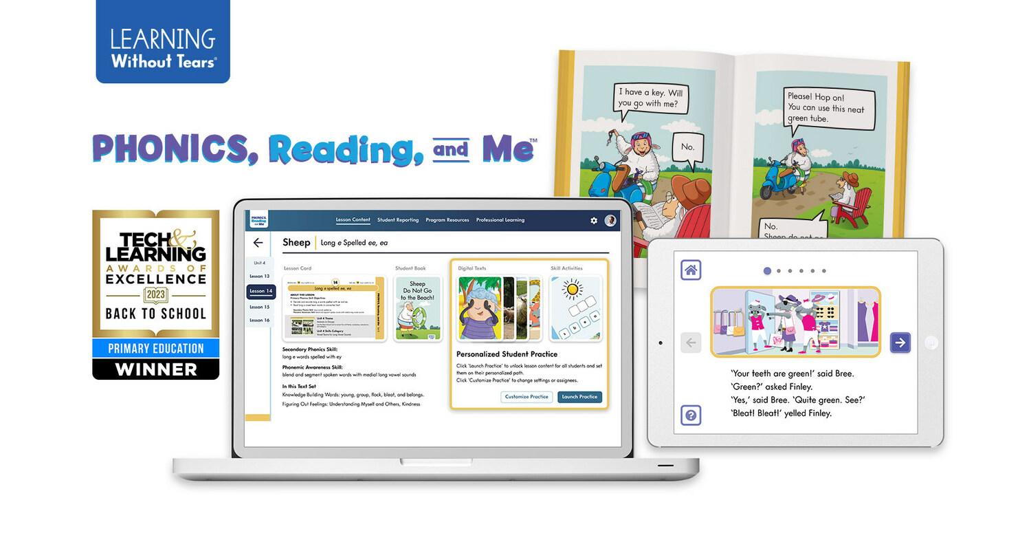 Learning Without Tears Wins 2 Back to School Awards from Tech & Learning