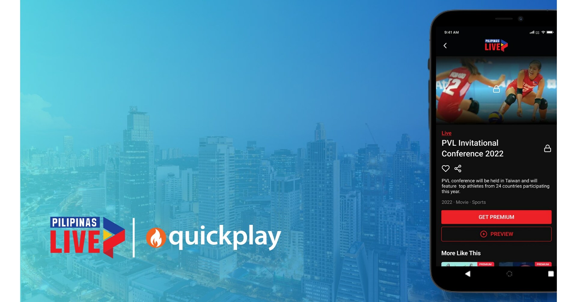 Cignal TV taps Quickplay platform for Pilipinas Live global sports app