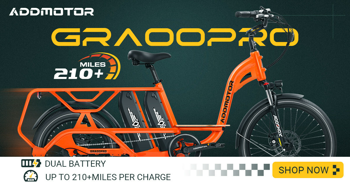 Addmotor Introduces GRAOOPRO Cargo E-Bike: 500 LBS Load Capacity & 210 ...