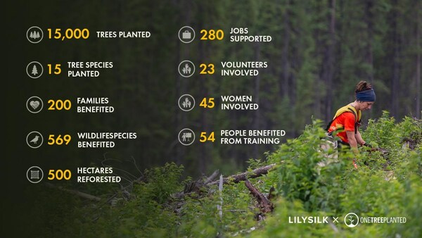 LILYSILK's Environmental Milestone: 15,000 Trees Planted in ...