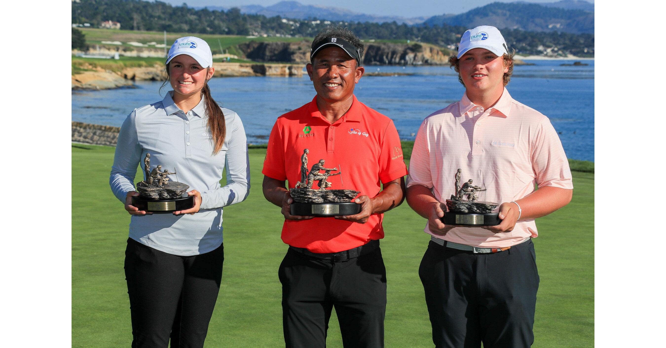 Alyssa Stewart of First Tee - Greater Dallas and Brayden Casolari of ...
