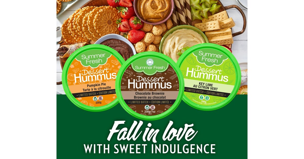 Summer Fresh® unveils three new Dessert Hummus flavours just in time ...