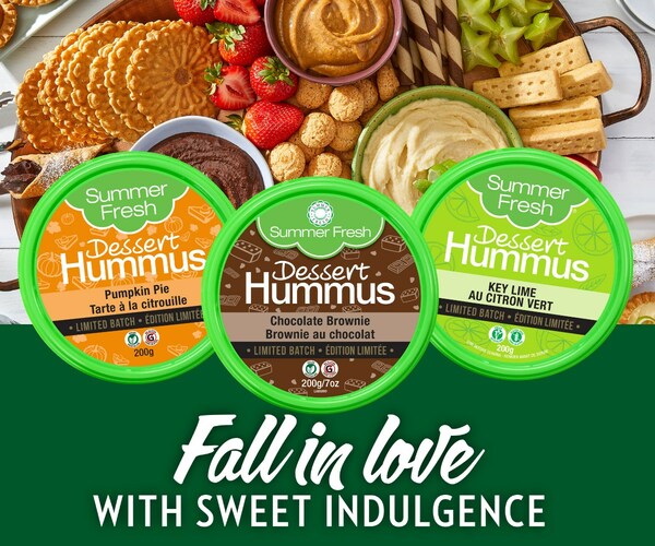 Summer Fresh® unveils three new Dessert Hummus flavours just in time ...