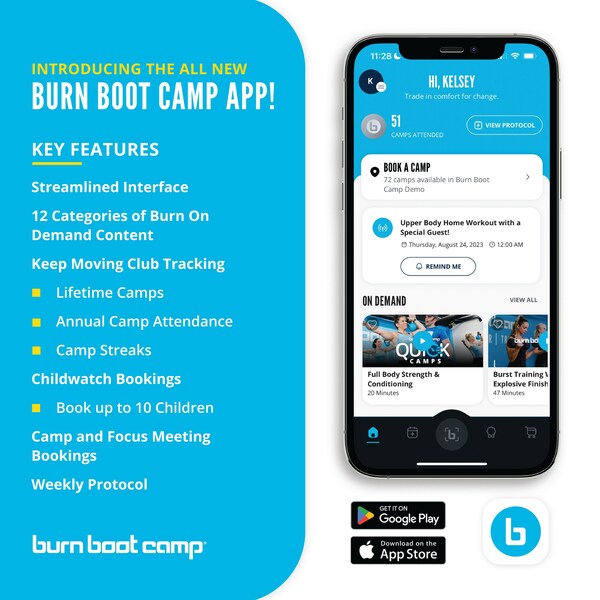 Burn Boot Camp Launches Brand New Mobile App