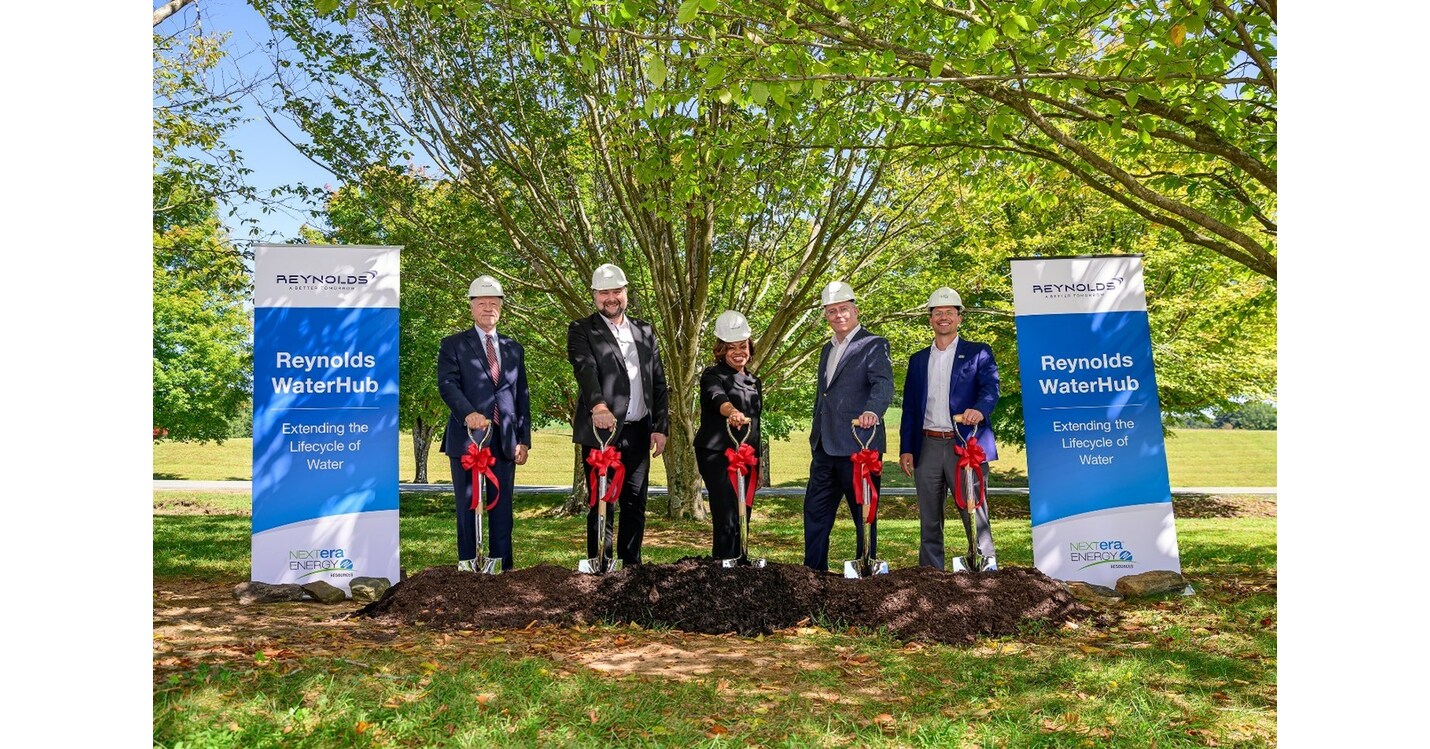 Reynolds Breaks Ground on WaterHubSM Facility in Tobaccoville, N.C.