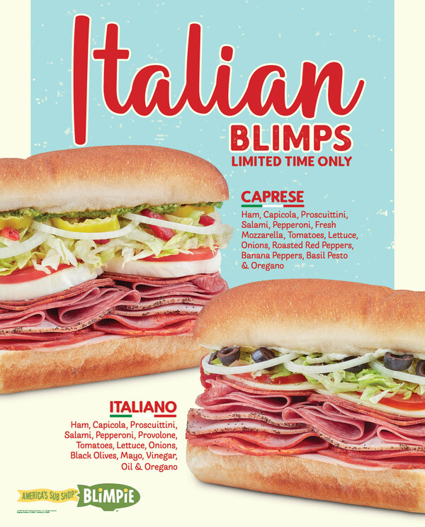 Blimpie Caps Off the Year with Two New Italian Subs Available for a ...