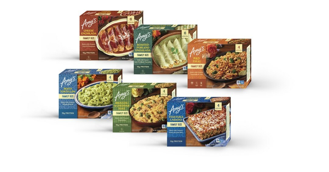 Amy's Kitchen Unveils Family Size Entrées and Refreshed Packaging this ...