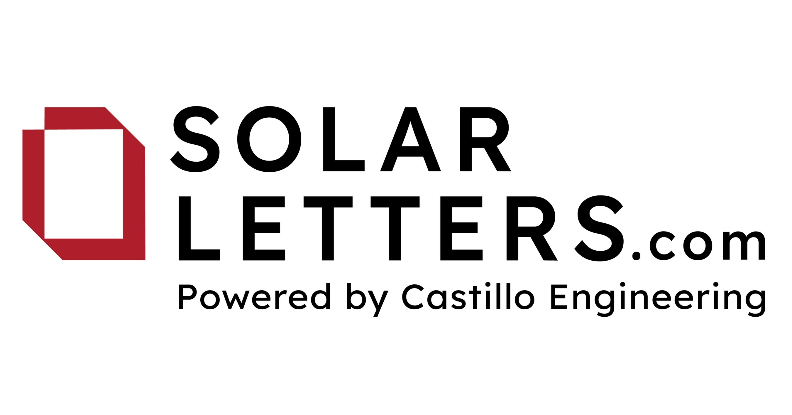 Castillo Engineering Launches SolarLetters.com, the First Company to ...