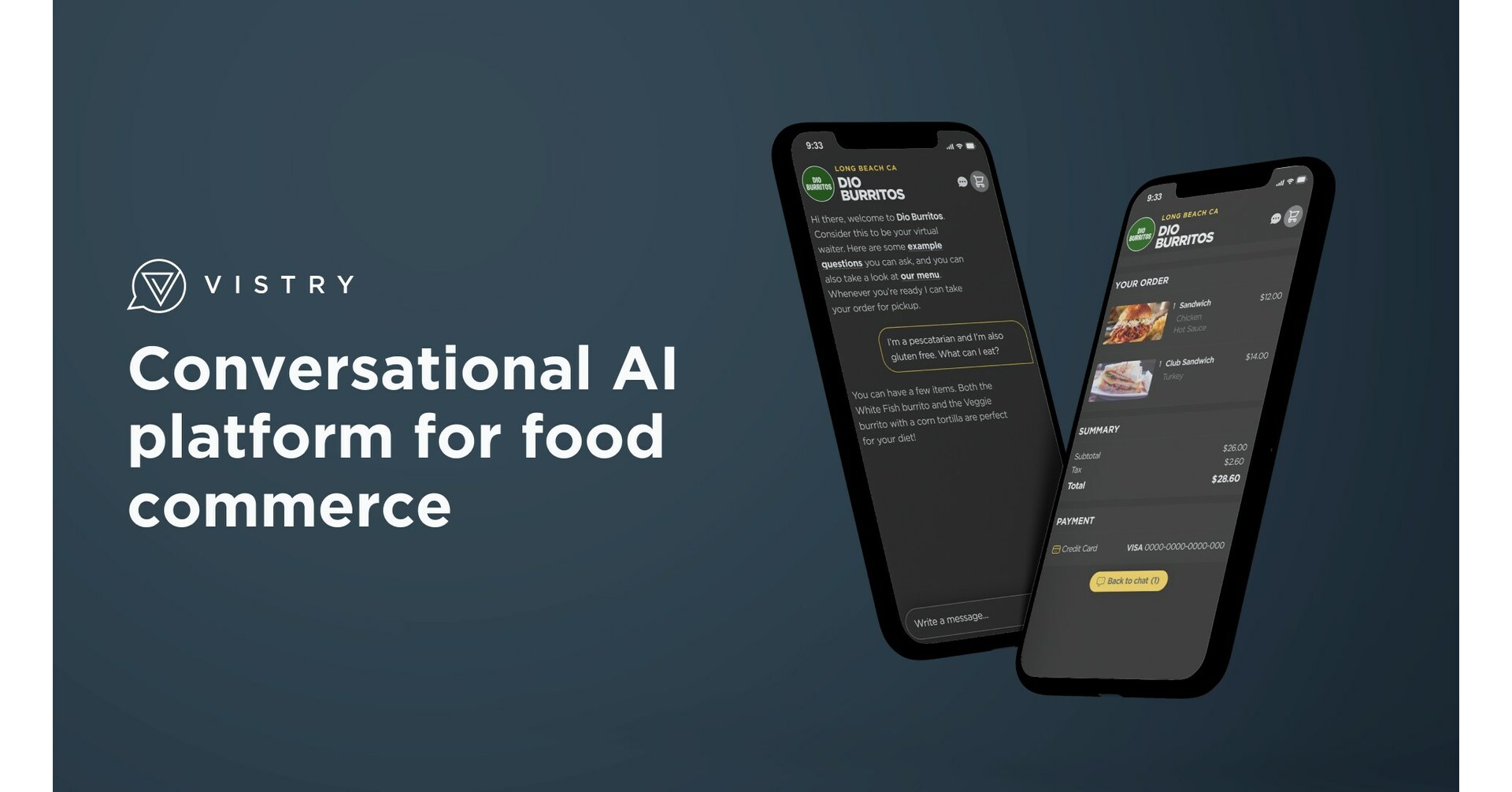 Vistry Unveils Conversational AI Platform for Food Commerce