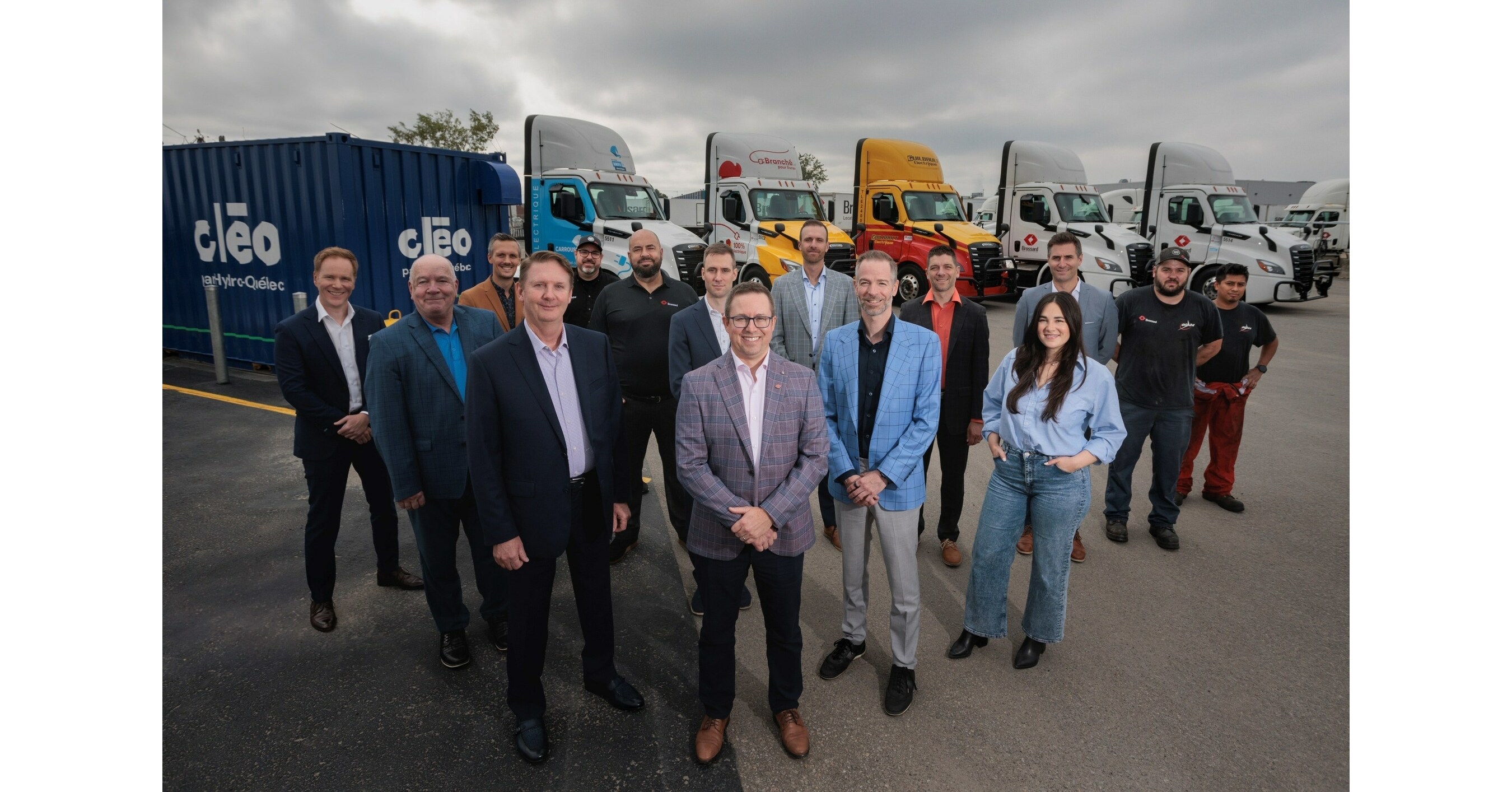 A first order of ten electric trucks - Brossard Leasing Commences the ...