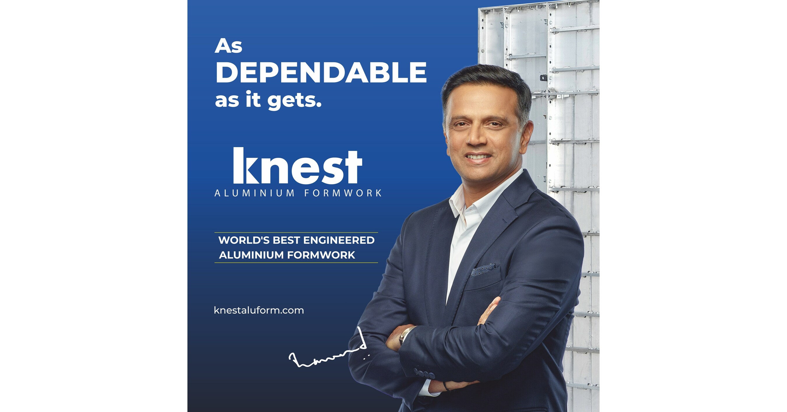 Knest Aluminium Formwork launches new film featuring Rahul Dravid