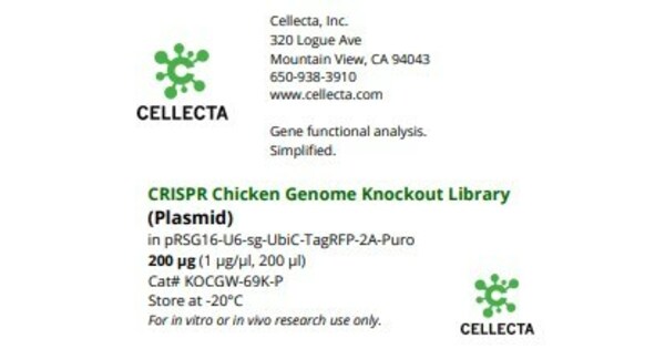Cellecta, Inc. Launches Genome-Wide CRISPR Chicken and Pig Knockout ...