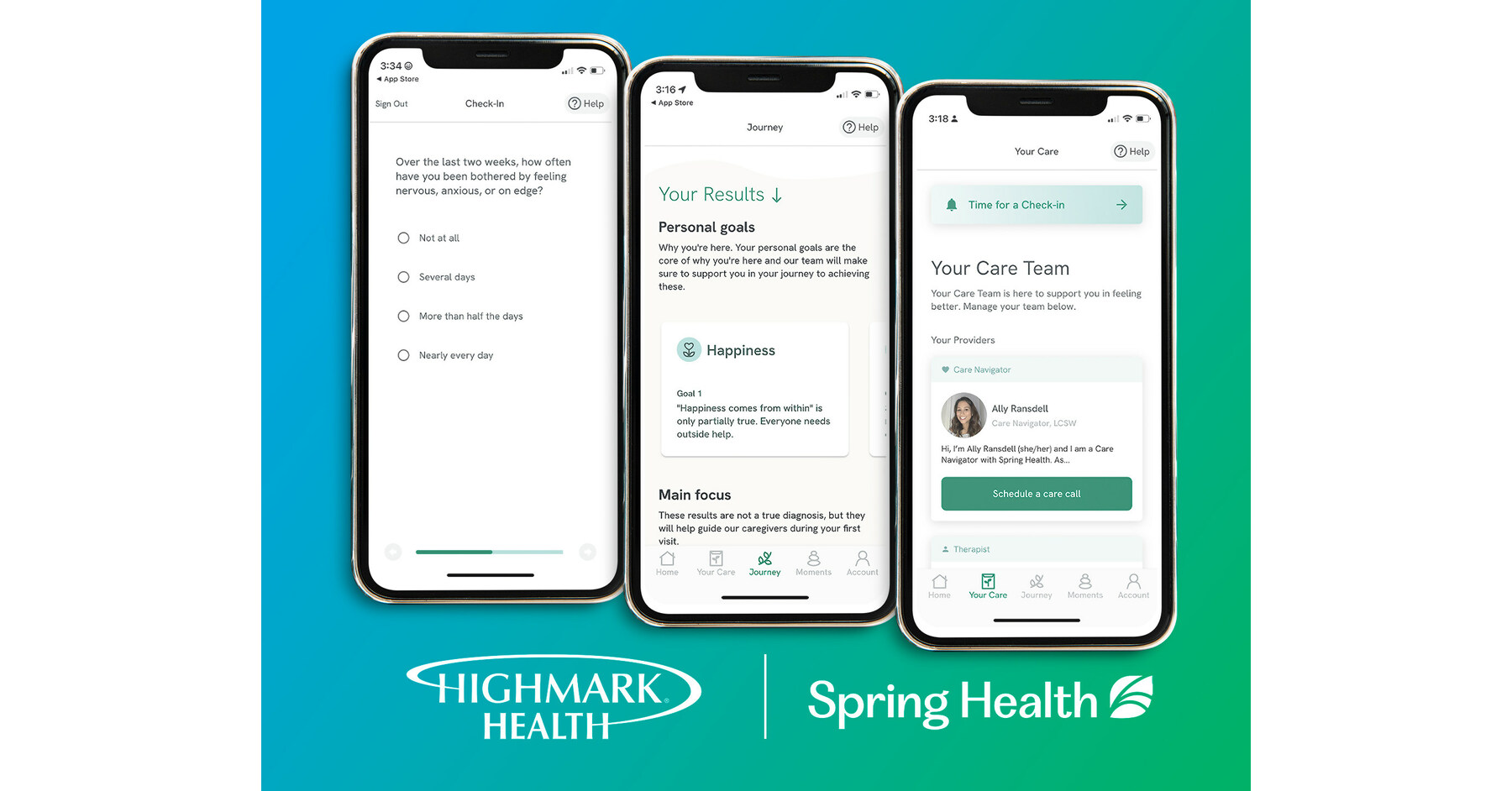 Highmark Health and Spring Health Collaborate to Launch Mental Well ...