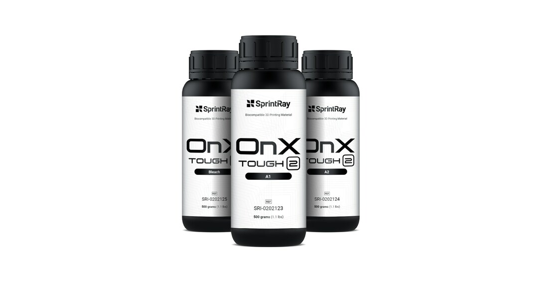 SprintRay Launches OnX Tough 2, the First and Only 3D Printing Resin ...
