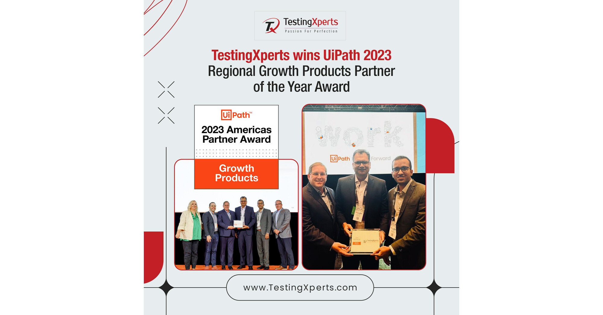 TestingXperts Recognized as a UiPath 2023 Partner of the Year Award Winner
