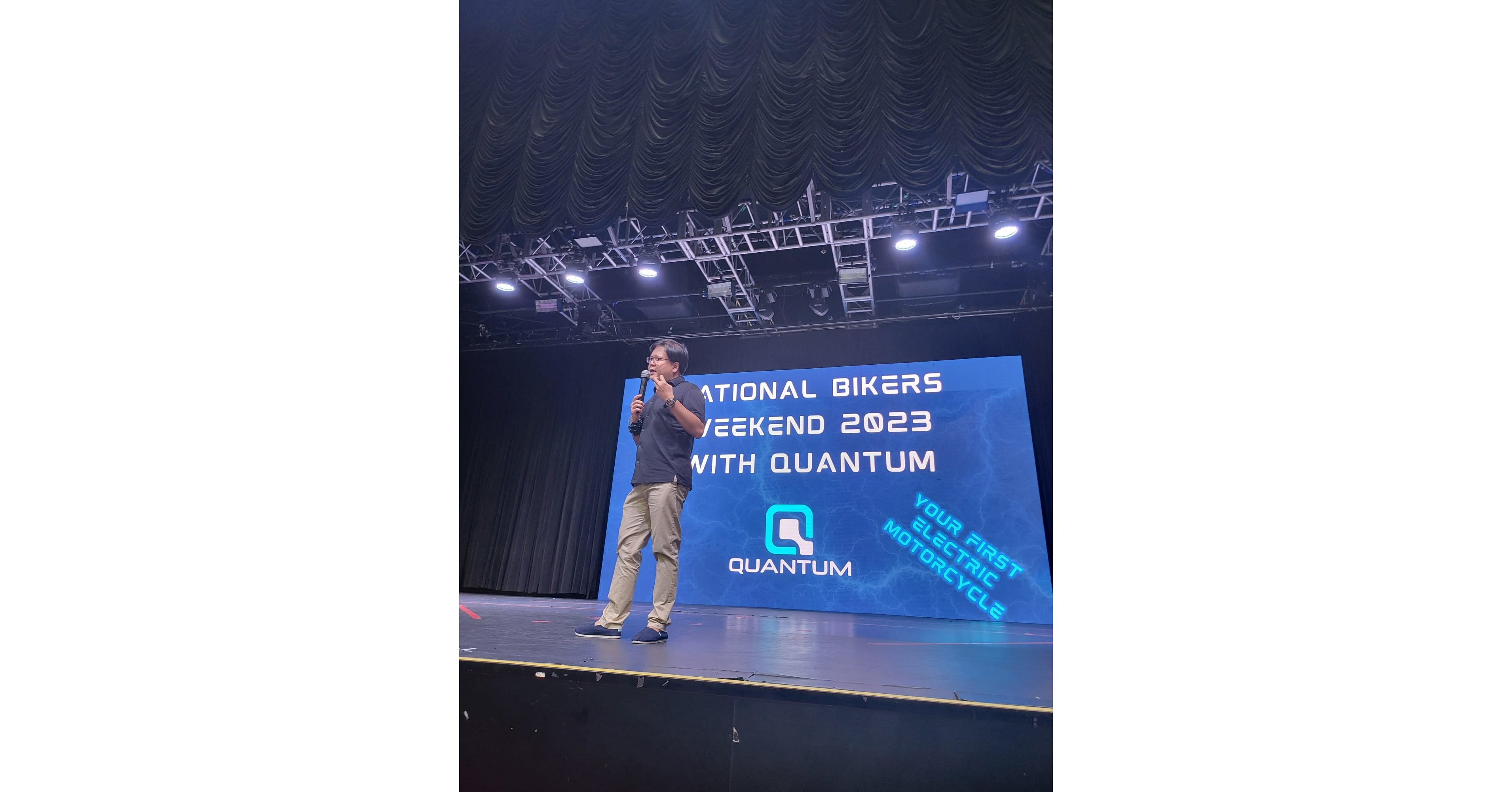 Quantum Mobility's debut event at National Bikers Weekend and announces E-Roaming Network launch