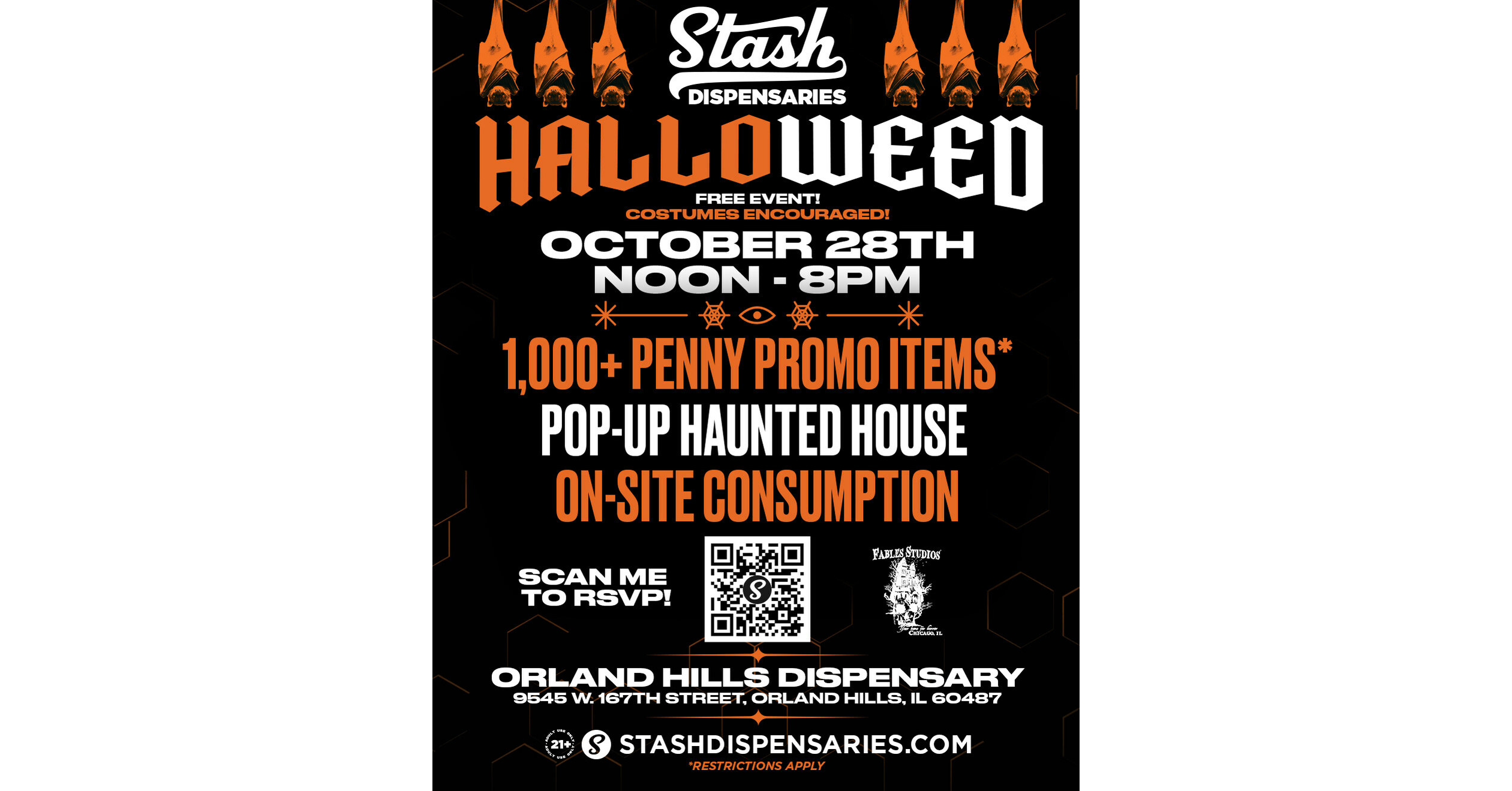 Stash Dispensaries Presents: Orland Hills - Halloweed Celebration