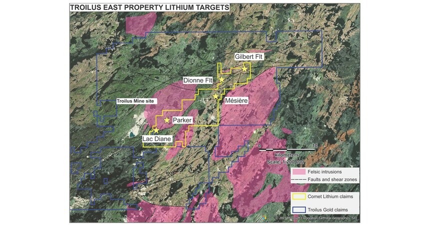 COMET LITHIUM TO COMMENCE FIELD PROGRAM AT TROILUS EAST