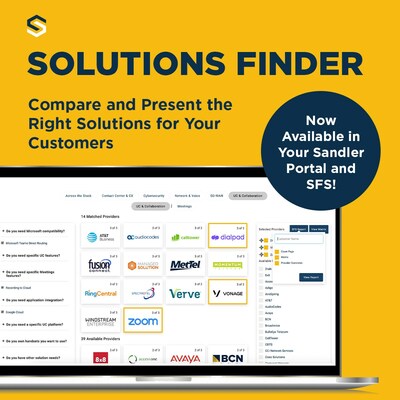 Sandler Partners' Solutions Finder Empowers Partners to Compare & Select Right Solutions for ...