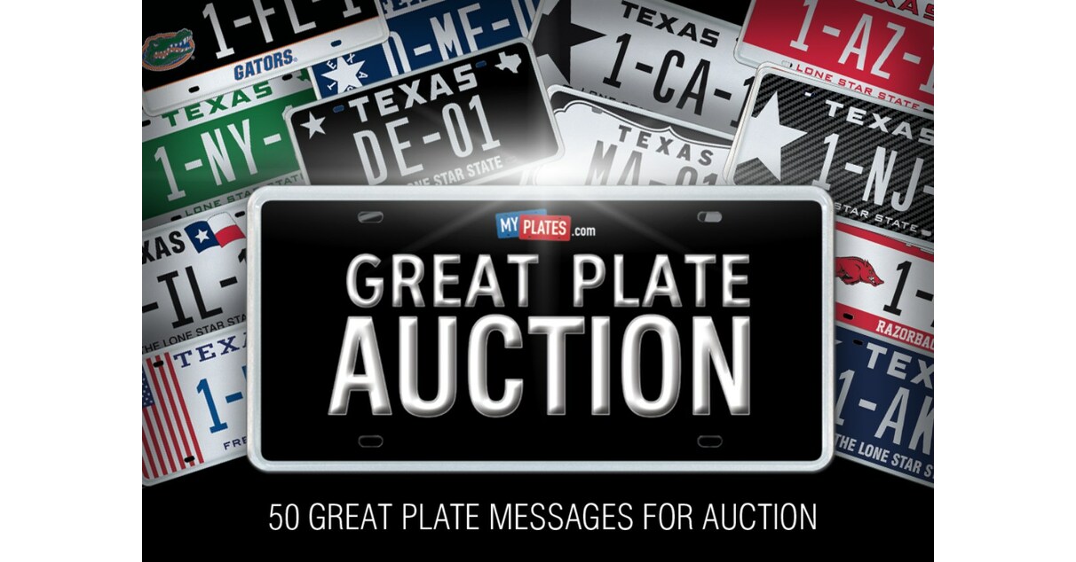 A Battle of Personalized License Plates Representing the 50 United ...
