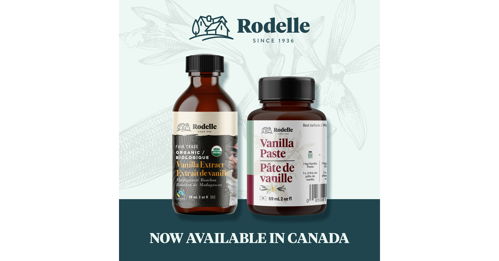 Rodelle expands distribution of gourmet vanilla products in Canada