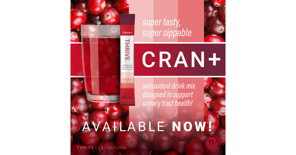 Le-Vel Introduces THRIVE Cran+ for Urinary Tract Support Around the Clock