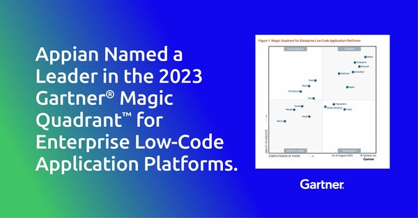 Appian Named a Leader in the 2023 Gartner® Magic Quadrant™ for ...