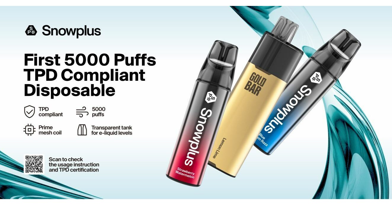 Snowplus Redefines Disposable Vaping with New 5,000 Puff E-Cigarettes