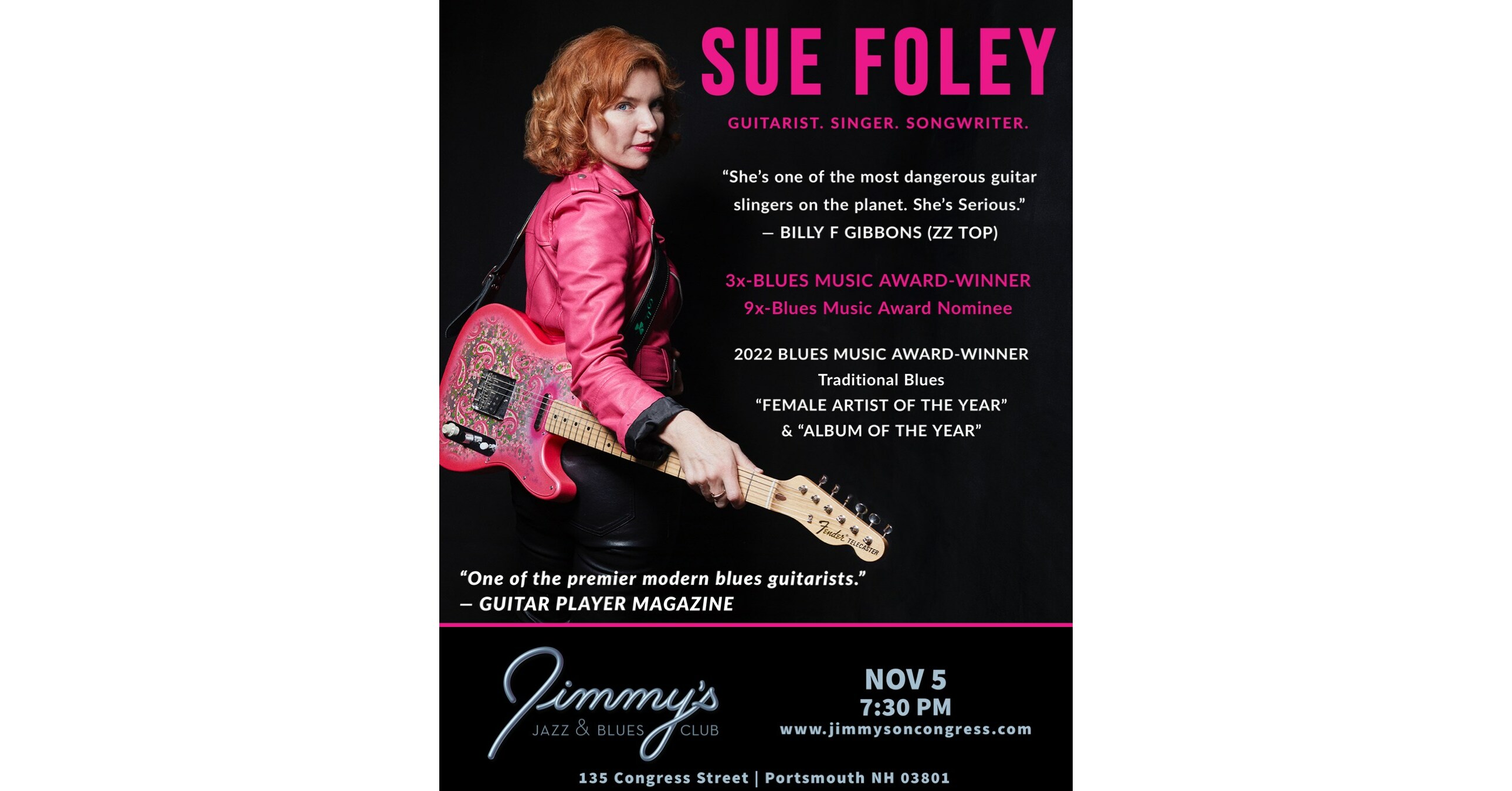 Jimmy's Jazz & Blues Club Features 4x-Blues Music Award-Winner & 10x ...