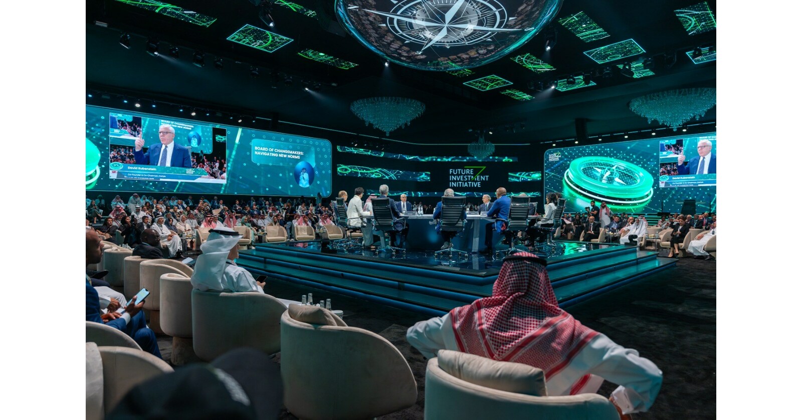 Business and political leaders, including H.R.H Mohammed Bin Salman, gather for first day of ...