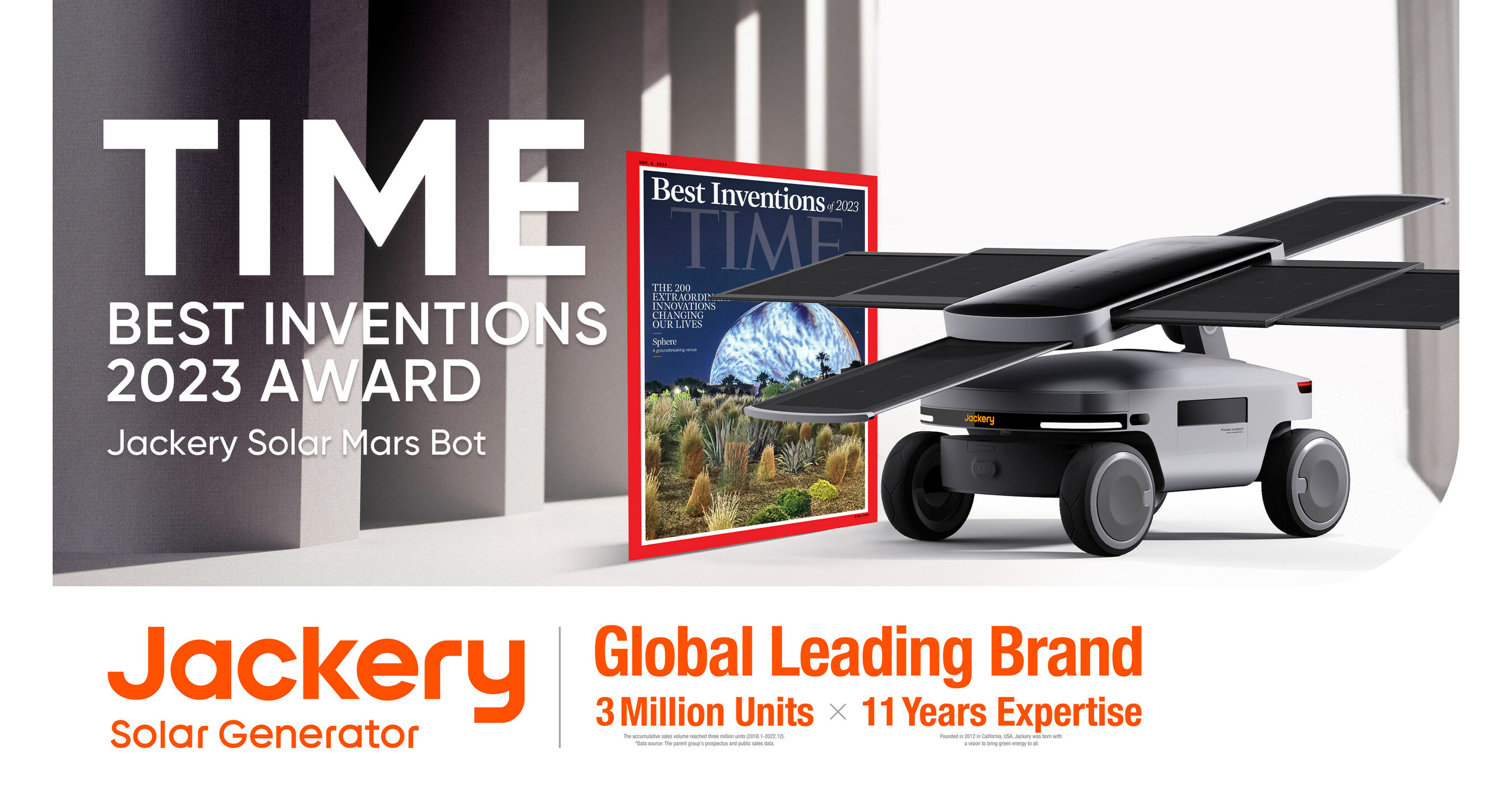 Jackery Solar Mars Bot Wins the Prestigious TIME Best Inventions of ...