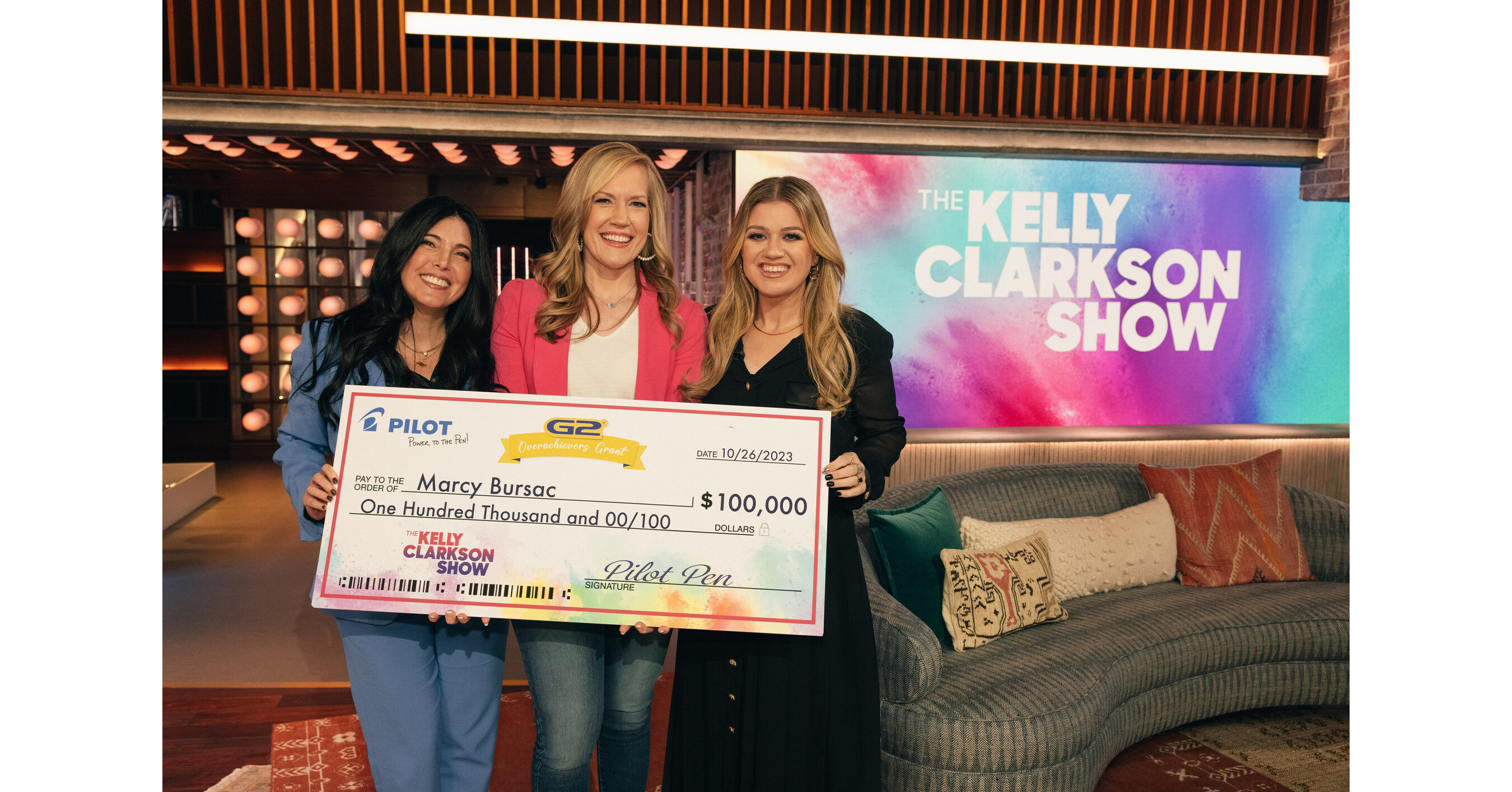 PILOT PEN'S G2 OVERACHIEVERS GRANT WINNER ANNOUNCED ON "THE KELLY ...