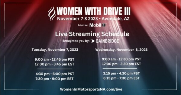 Women in Motorsports NA's Women with Drive III - Driven by Mobil 1 ...